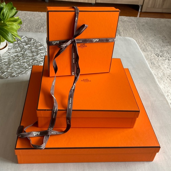 Hermes | Bags | Hermes 3 Boxes Including Ribbon | Poshmark